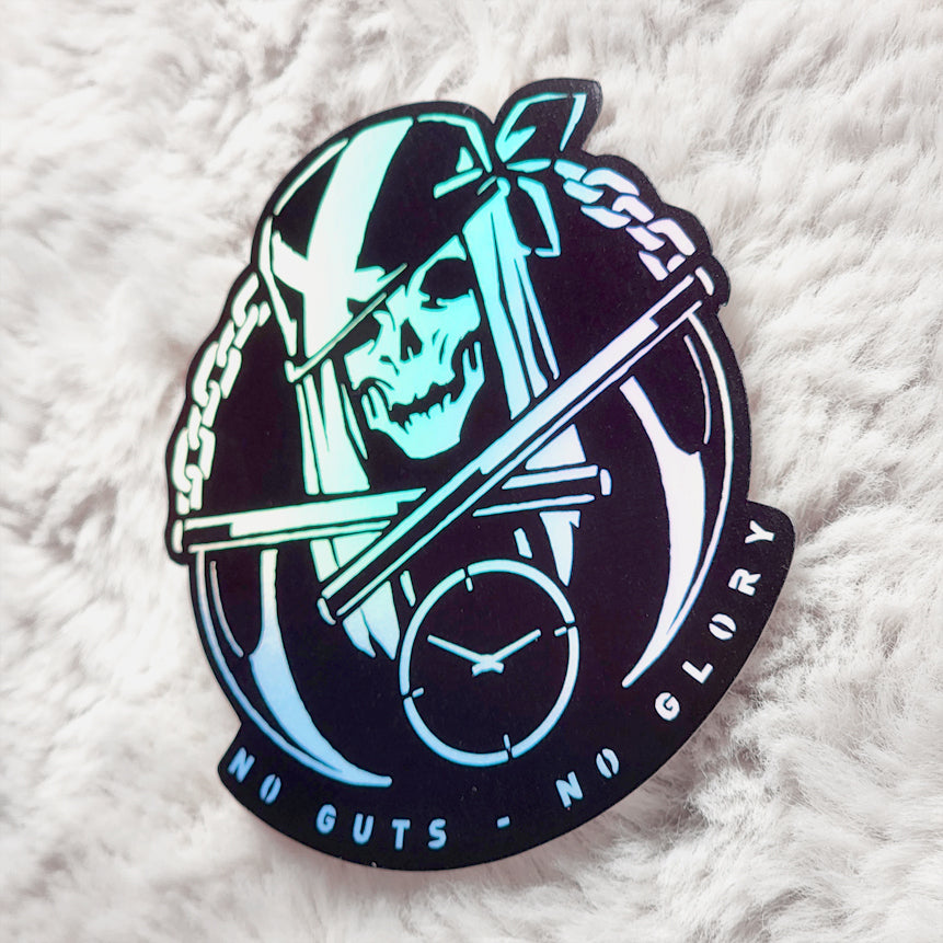 NO GUTS - NO GLORY Vinyl Sticker - Matte, Holo – maddestmao